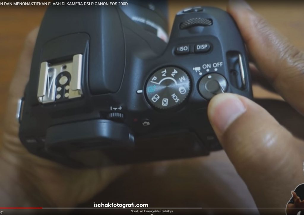 Cara Mematikan Flash Canon - Ischak Fotografi