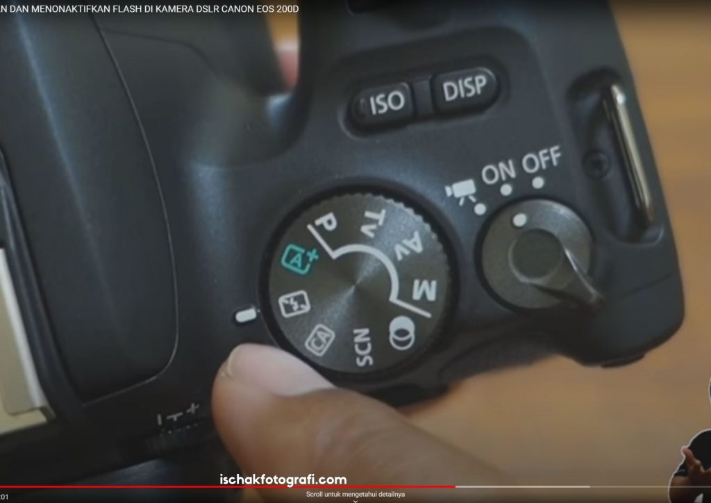 Cara Mematikan Flash Canon - Ischak Fotografi