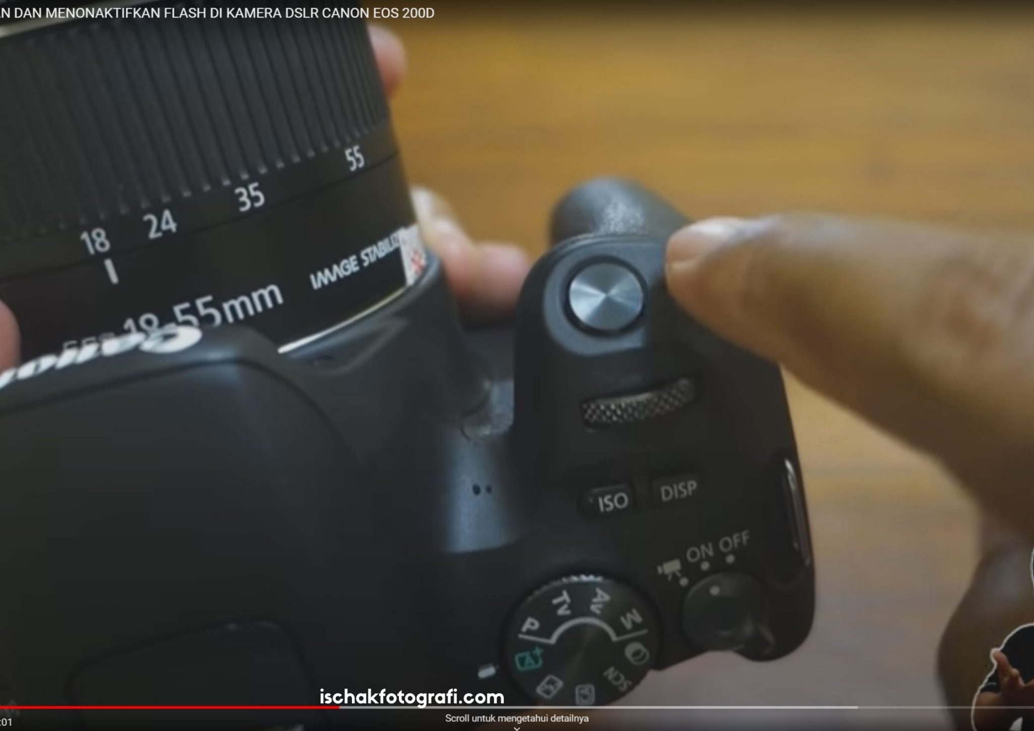 Cara Mematikan Flash Canon - Ischak Fotografi